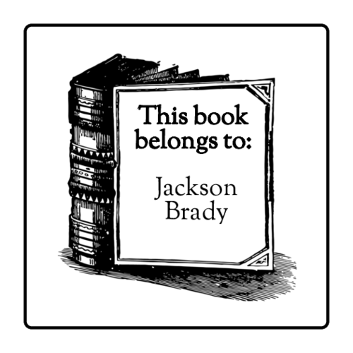  This Book Belongs To Bookplate Label OnlineLabels