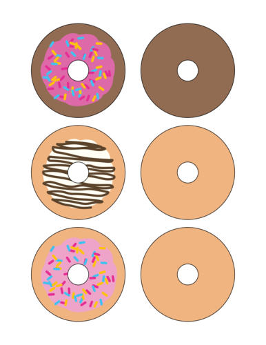 Doughnut Craft Label Template | OnlineLabels®