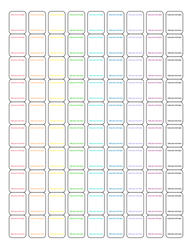 Planner Tabs Template | OnlineLabels®