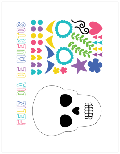 Dia De Los Muertos Stickers - OnlineLabels