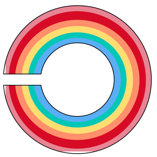 Rainbow Sticker Template | OnlineLabels®