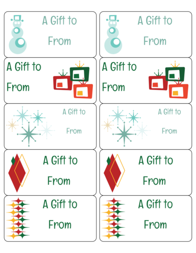 Holiday Gift Stickers Template | OnlineLabels®