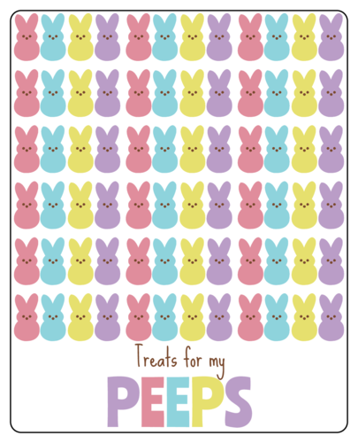 Peeps Treats Easter Labels - OnlineLabels