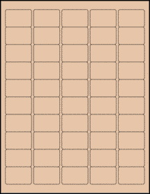 1.5" x 1" Barcode / UPC Labels - Light Tan - OL1000TC