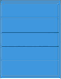 8" x 2" Wrap Around Labels - True Blue - OL1159TB