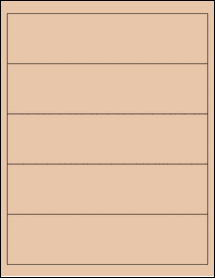 8" x 2" Wrap Around Labels - Light Tan - OL1159TC