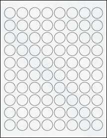 0.88" Circle Labels - Clear Matte Inkjet - OL1245CJ