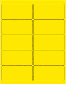 4" x 2" Shipping Labels - True Yellow - OL125TY