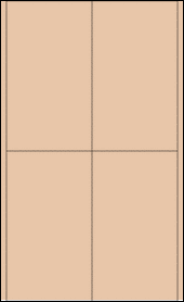 4" x 7" Labels on Legal Size Label Sheets - Light Tan - OL1252TC