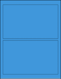 7.75" x 4.75" Shipping Labels - True Blue - OL1258TB