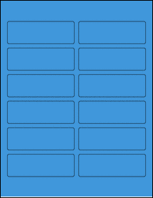 3.75" x 1.25" Labels - True Blue - OL161TB