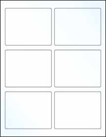 3.75" x 3" Shipping Labels - Mailing Labels - Clear Gloss Inkjet - OL172CK