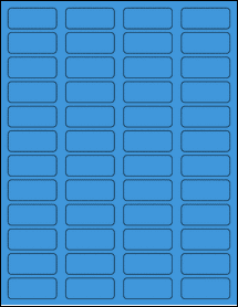 1.75" x 0.75" Labels - True Blue - OL1735TB