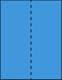 8.5" x 11" Full Sheet Labels w/ Back Slit - True Blue - OL175TB