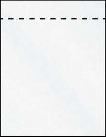 8.5" x 11" Full Sheet Label - With 1 Horizontal Back Slit - Clear Matte ...