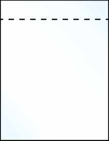 8.5" x 11" Full Sheet Label - With 1 Horizontal Back Slit - Clear Gloss ...