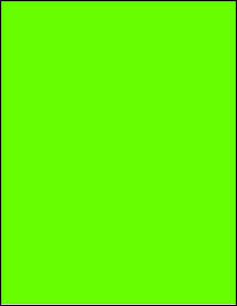 8.5" x 11" Sticker Paper - Fluorescent Green - OL177FG