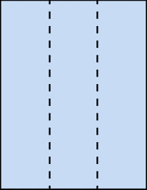 8.5" x 11" Full Sheet Label With 2 Vertical Back Slits In The Liner ...