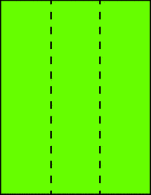 8.5" x 11" Full Sheet Label With 2 Vertical Back Slits In The Liner ...