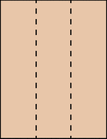 8.5" x 11" Full Sheet Label With 2 Vertical Back Slits In The Liner ...