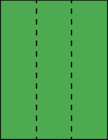 8.5" x 11" Full Sheet Label With 2 Vertical Back Slits In The Liner ...