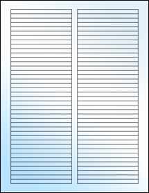 3.5" x 0.25" CD / DVD Case Spine Labels - White Gloss Laser - OL1825WS
