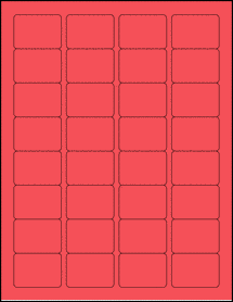 1.75" x 1.25" ID Labels - Barcode Labels - True Red - OL1905TR