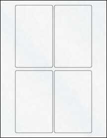 3" x 5" Water Bottle Labels - Wine Labels - Clear Matte Inkjet - OL1983CJ