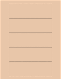 6" x 2" Wrap Around Labels - Light Tan - OL2097TC