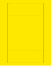 6" x 2" Wrap Around Labels - True Yellow - OL2097TY