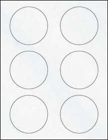 3" Circle Labels - Clear Matte Inkjet - OL2279CJ