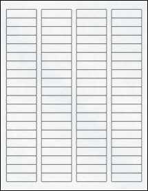1.75" x 0.5" Return Address Labels - Clear Matte Laser - OL25CX