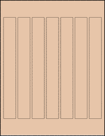 1" x 8.25" 4oz Tin Container Labels - Light Tan - OL2520TC