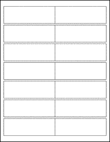 4" x 1.3333" Blank Label Template - Microsoft Word - OL2584