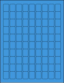 0.75" x 1" SD Card Labels - True Blue - OL28TB