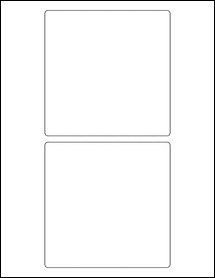5" x 5" Blank Label Template - OL2924