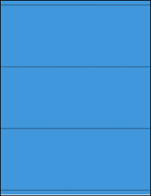 8.5" x 3.5" Labels - True Blue - OL425TB