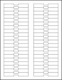 3.375" x 0.5" Jewelry / Barbell Labels - OL4386
