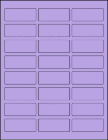 2.5" x 1" Labels - True Purple - OL4607TP