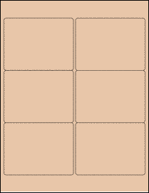 4" x 3" Labels - Light Tan - OL500TC