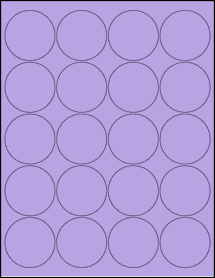 2" Circle Labels - True Purple - OL5375TP