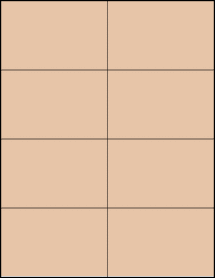 4.25" x 2.75" Rectangle Labels - Light Tan - OL550TC