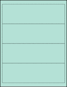 8" x 2.5" Water Bottle Labels - Pastel Green - OL5950GX