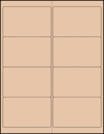 4" x 2.5" Labels - Light Tan - OL600TC