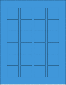 1.5" x 1.5" Square Labels - True Blue - OL6300TB