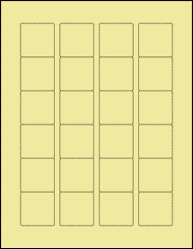 1.5" x 1.5" Square Labels - Pastel Yellow - OL6300YX
