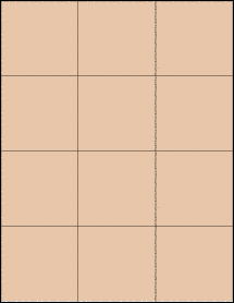 2.83" x 2.75" Rectangle Labels - Light Tan - OL675TC