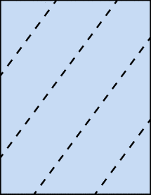 8.5" x 11" Full Sheet Label w/ 4 Diagonal Back Slits - Pastel Blue ...