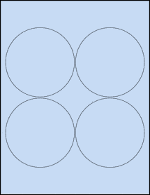 3.9375" Circle Labels - Pastel Blue - OL7425BX
