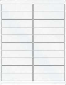 4" x 1" Address Labels - Clear Matte Laser - OL75CX